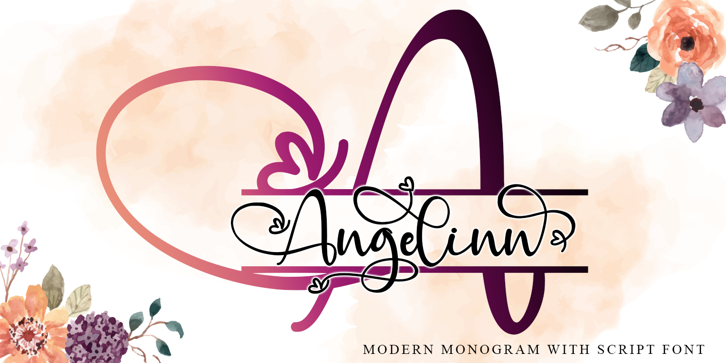 Angelynn Monogram: download for free and install for your website or ...