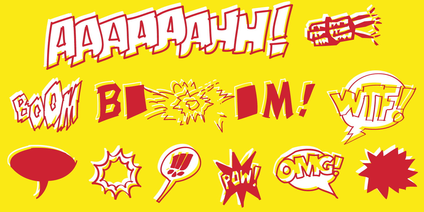Boom Pang Pow: download for free and install for your website or Photoshop.
