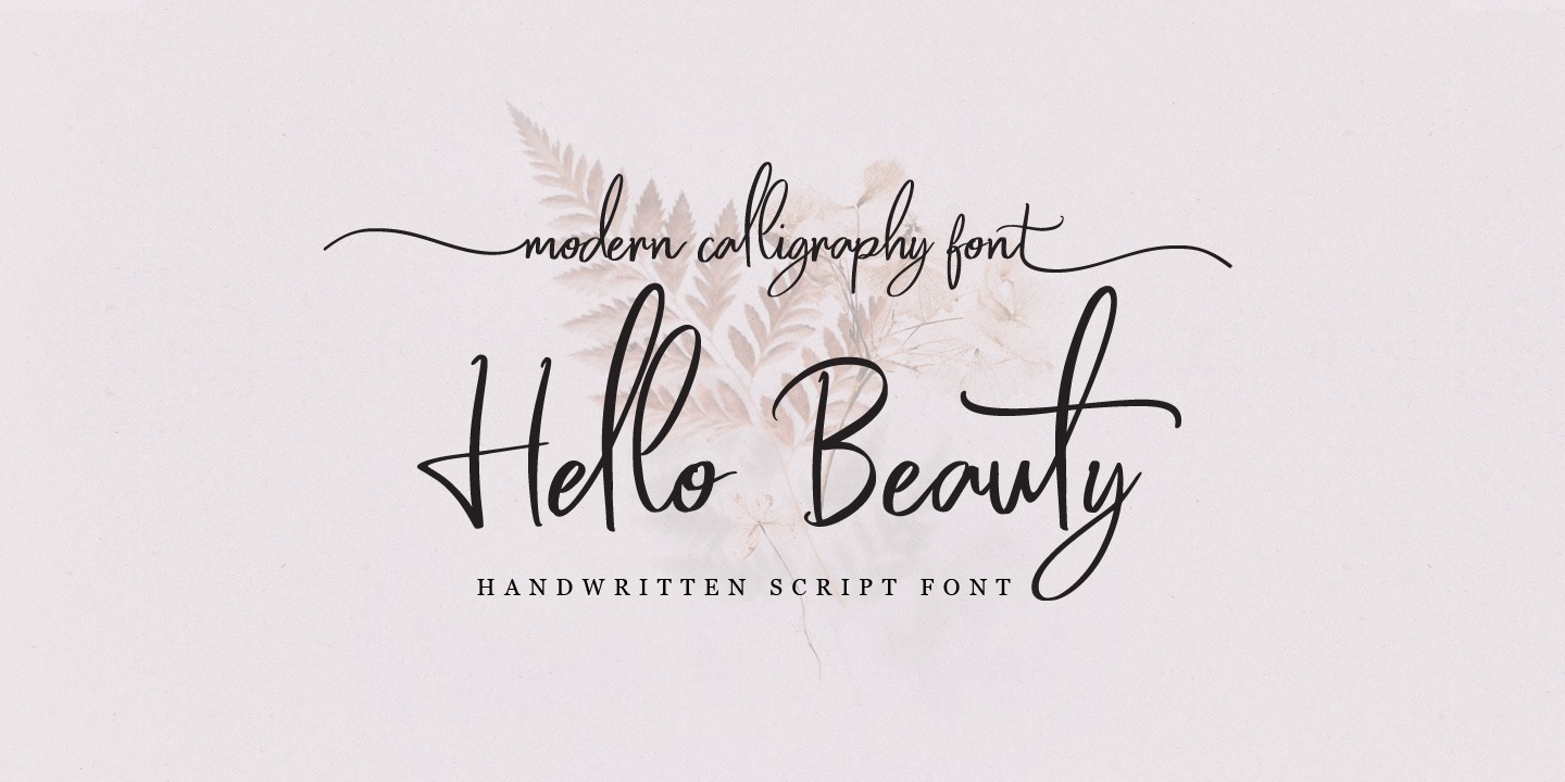 Hello Beauty: download for free and install for your website or Photoshop.