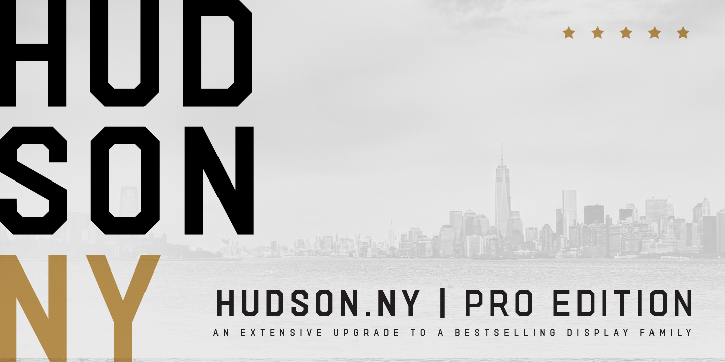 Hudson NY Pro: download for free and install for your website or Photoshop.