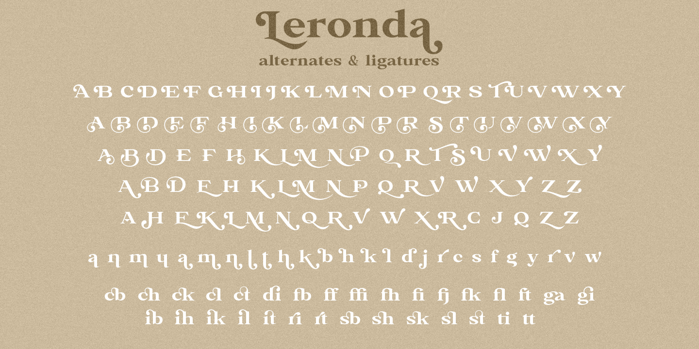 Leronda: download for free and install for your website or Photoshop.