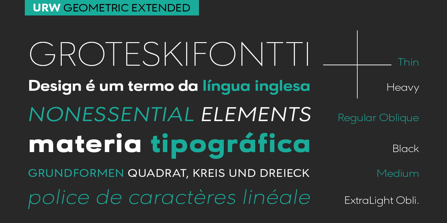 URW Geometric Extended: download for free and install for your website ...