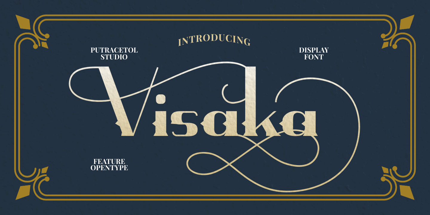 Visaka: download for free and install for your website or Photoshop.