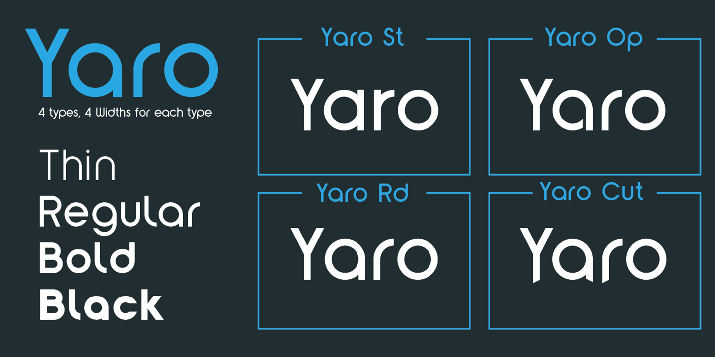 Yaro: download for free and install for your website or Photoshop.