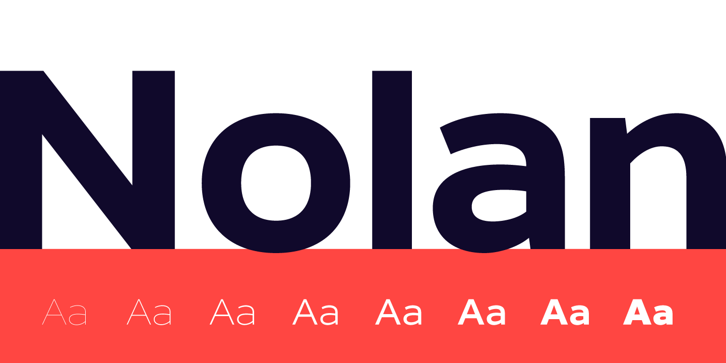 Nolan: download for free and install for your website or Photoshop.