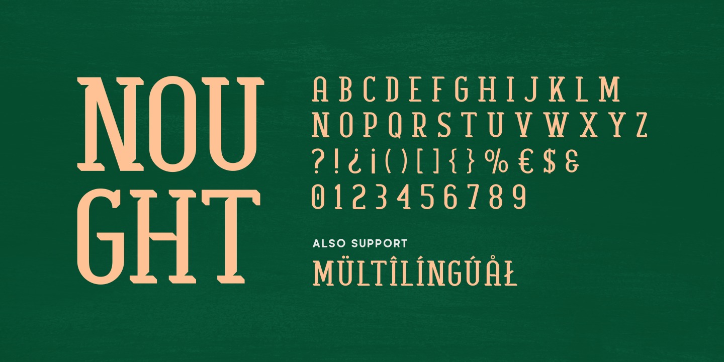 Nought: download for free and install for your website or Photoshop.