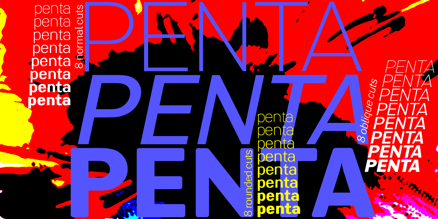 Penta Rounded: download for free and install for your website or Photoshop.