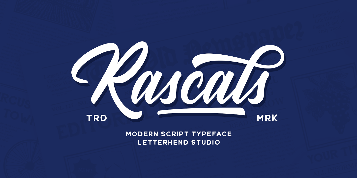 Rascals: download for free and install for your website or Photoshop.
