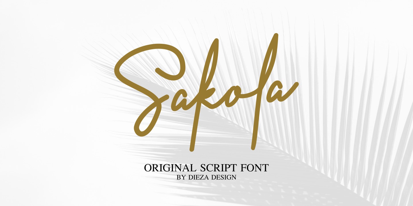 Sakola: download for free and install for your website or Photoshop.