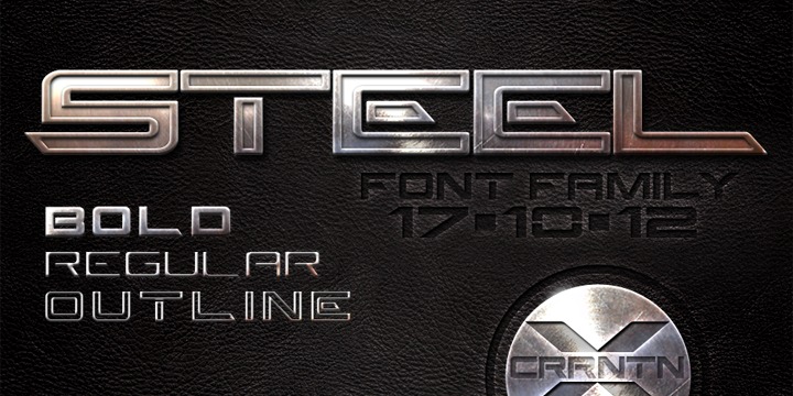 Steel: download for free and install for your website or Photoshop.