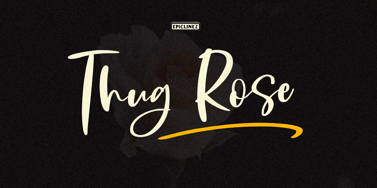 Thug Rose: download for free and install for your website or Photoshop.