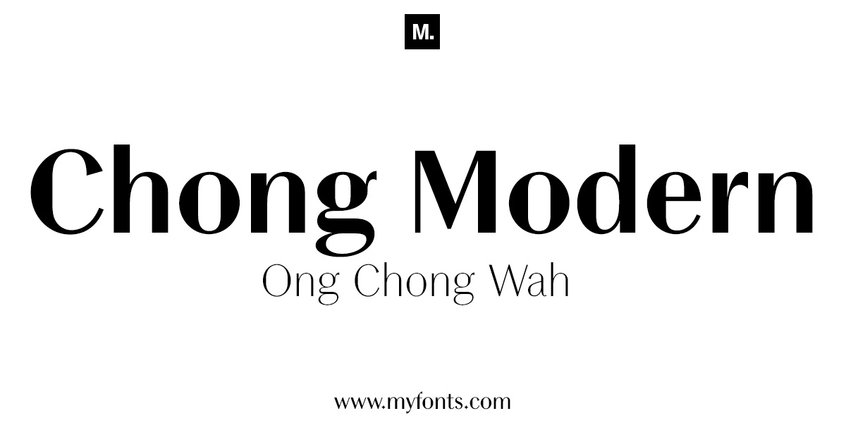 Chong Modern: download for free and install for your website or Photoshop.